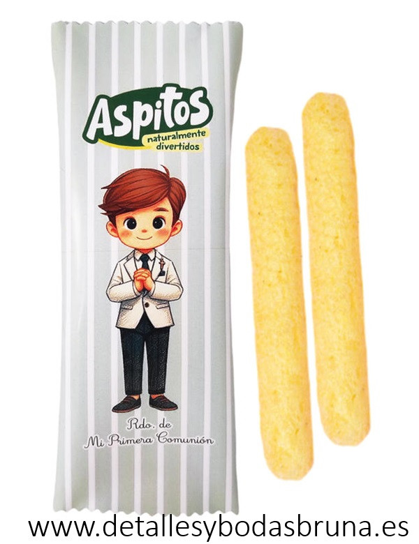 Aspitos para Comunión Niño Rayas