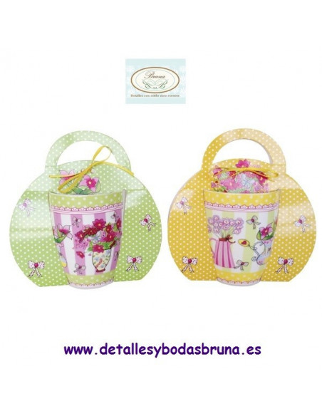 Taza Flores - LOTE 12 UNIDADES